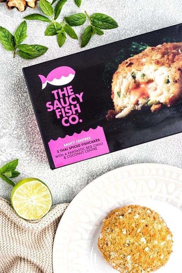 Saucy Fish Co. Thai spiced fishcakes with crunchy rainbow Thai salad