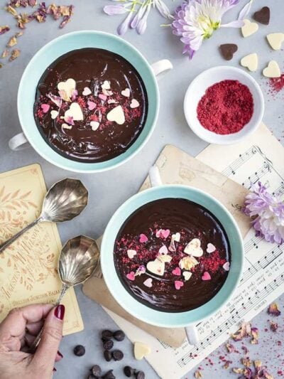 Easy Chocolate Soup - Perfect for Valentine's Day - Supergolden Bakes