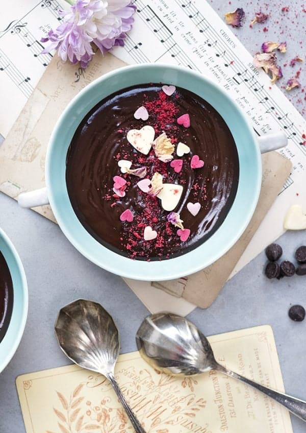 Easy Chocolate Soup - Perfect for Valentine's Day - Supergolden Bakes