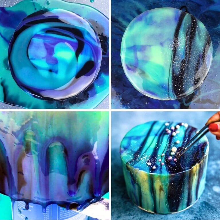 Mirror Glaze Cake - Supergolden Bakes