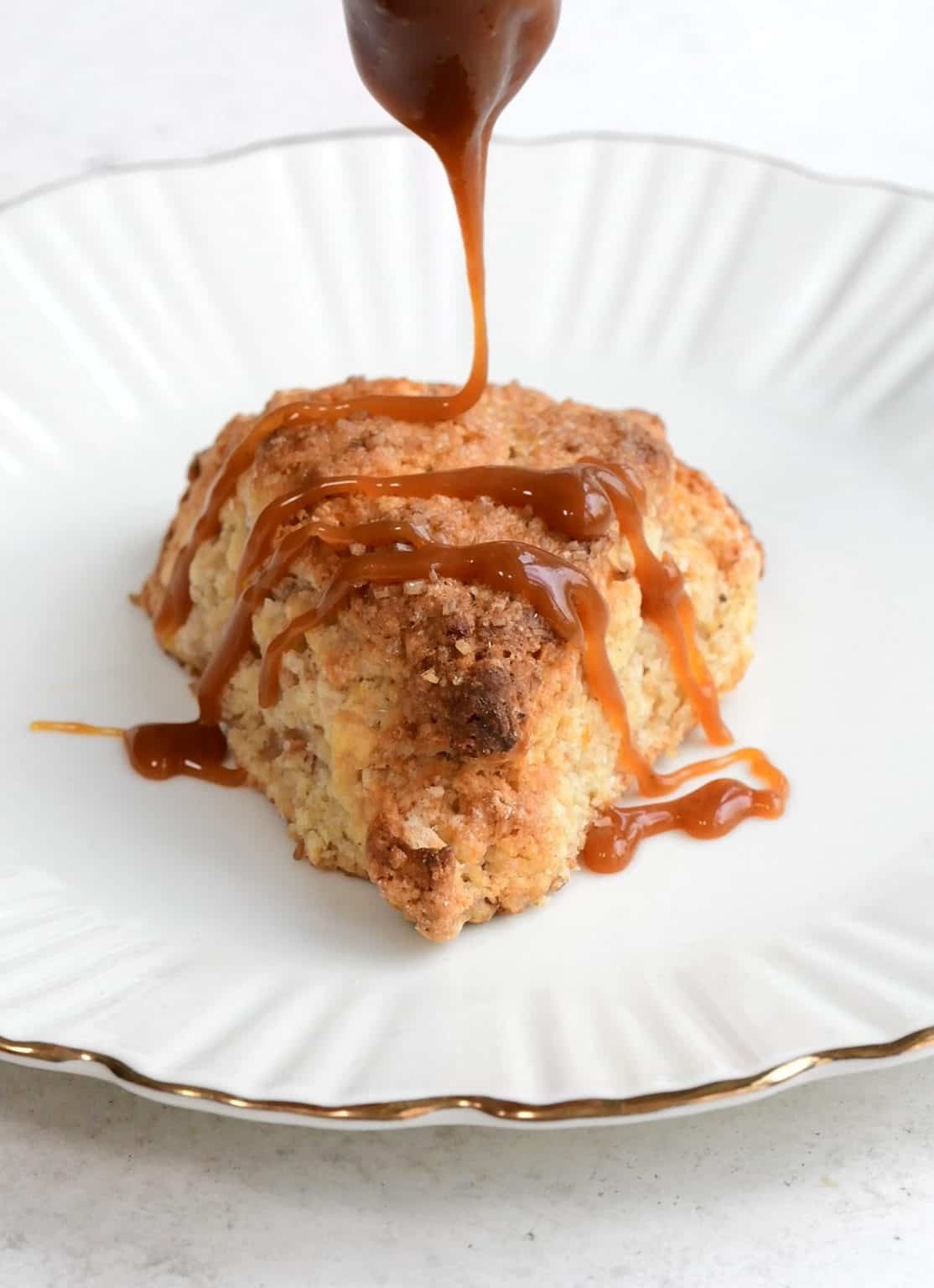 Easy Apple Scones - Supergolden Bakes