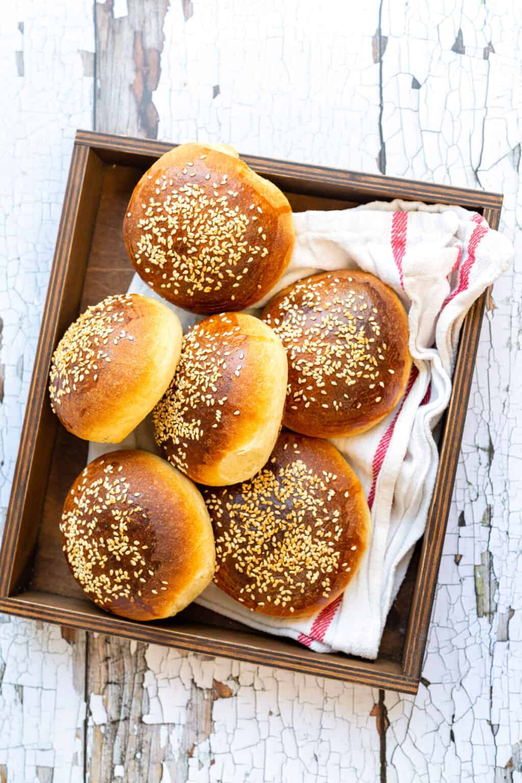Light Brioche Burger Buns - Supergolden Bakes
