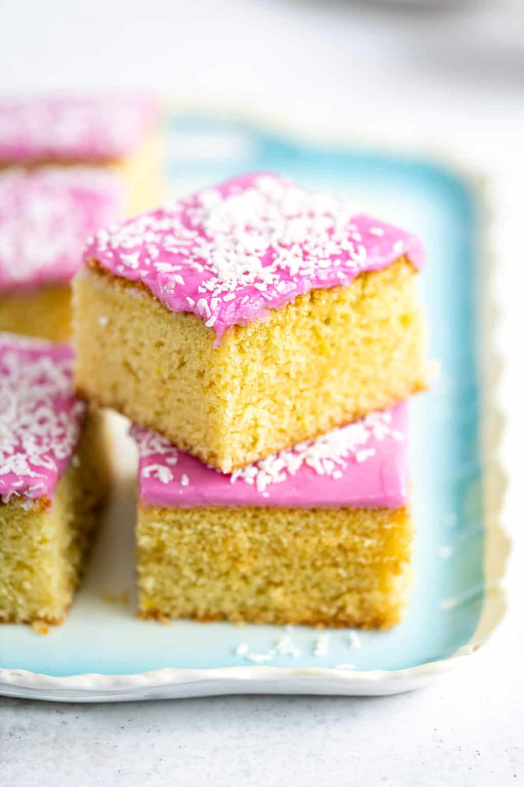 Tottenham Cake – a Classic British Traybake - Supergolden Bakes