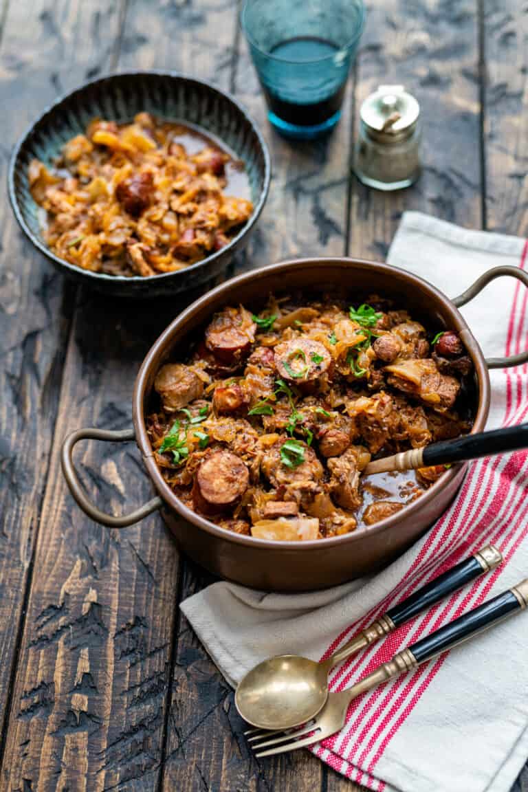 Bigos Stew (Polish Hunter’s Stew) - Supergolden Bakes