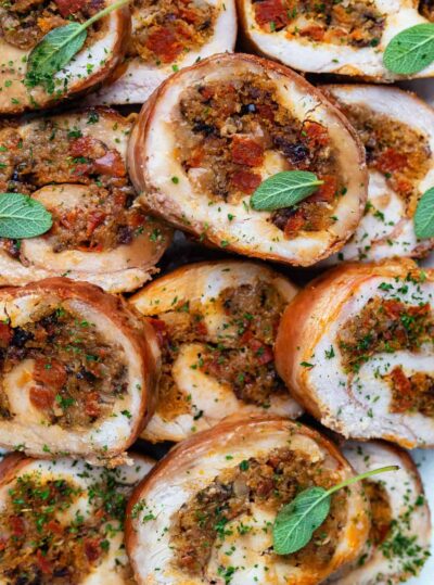 Stuffed Turkey Roll - Supergolden Bakes