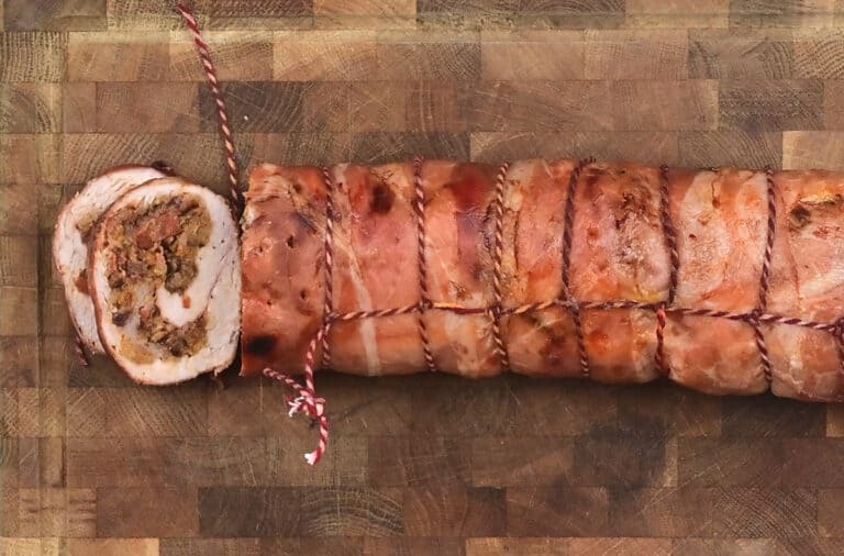 Stuffed Turkey Roll - Supergolden Bakes