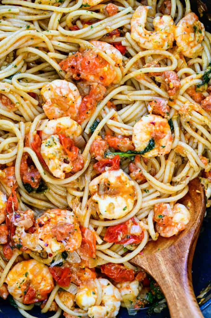 Easy Prawn Pasta Supergolden Bakes