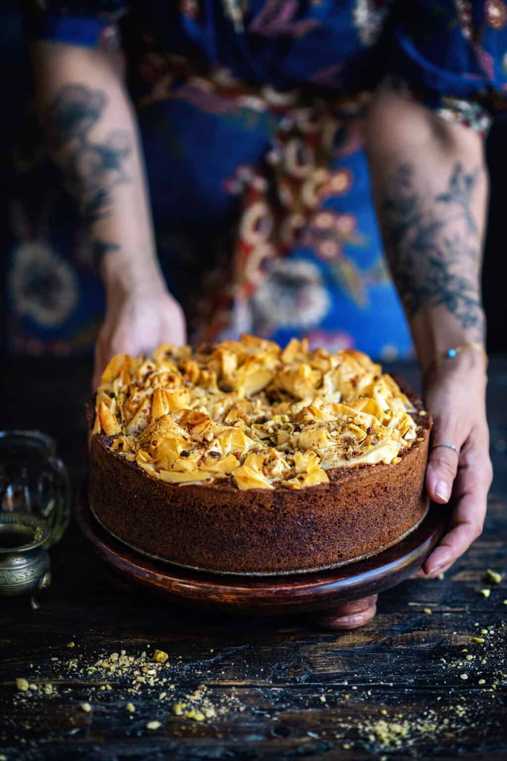 Baklava Cake - Supergolden Bakes