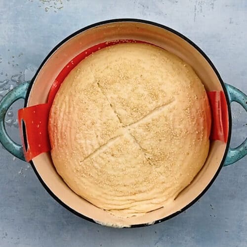 Greek Bread (Horiatiko Psomi) - Supergolden Bakes