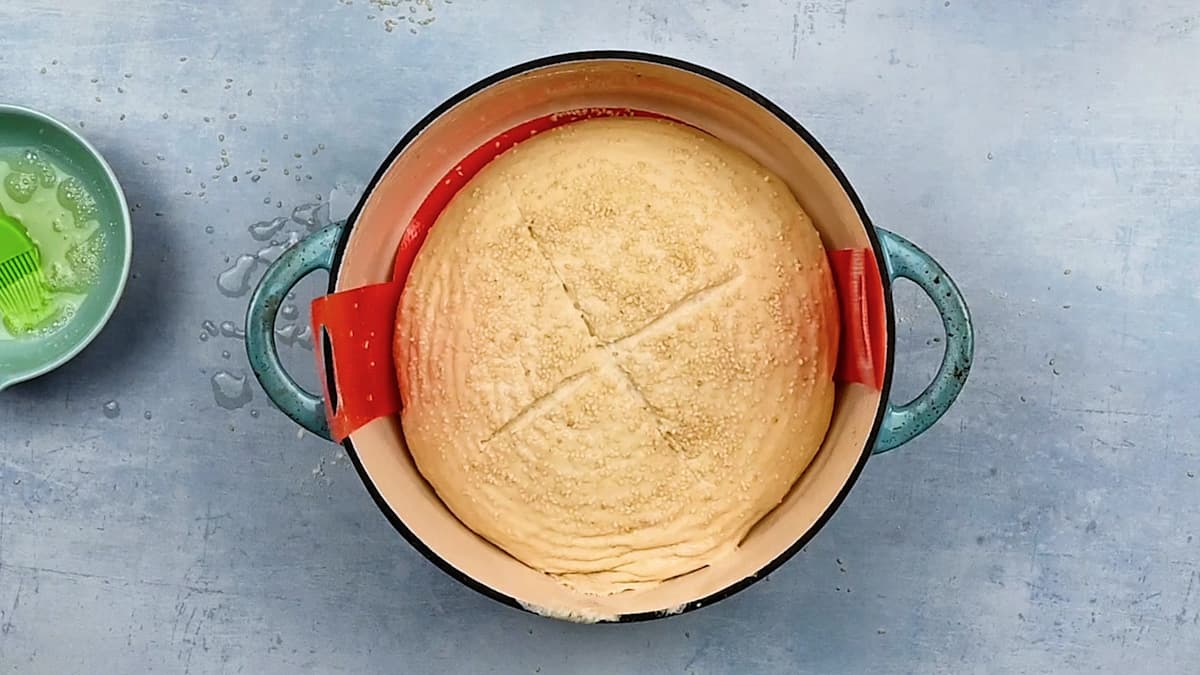 Greek Bread (Horiatiko Psomi) - Supergolden Bakes