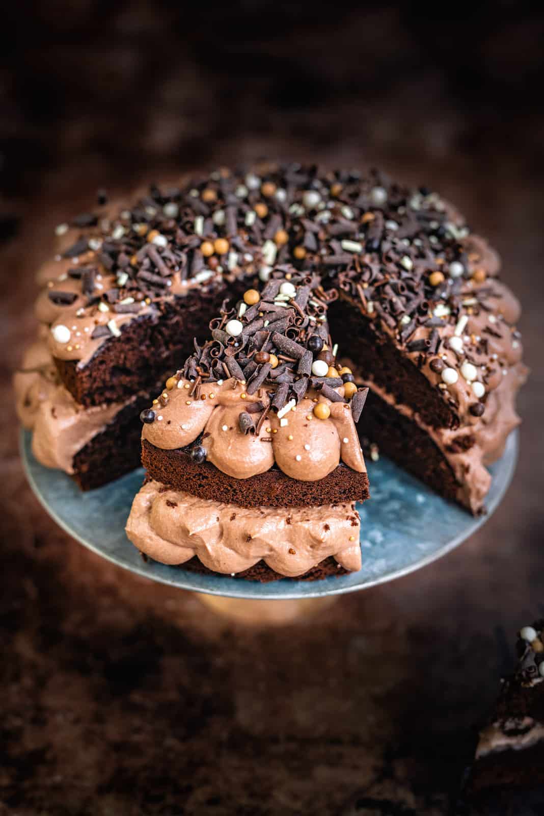 Chocolate Victoria Sponge Cake - Supergolden Bakes