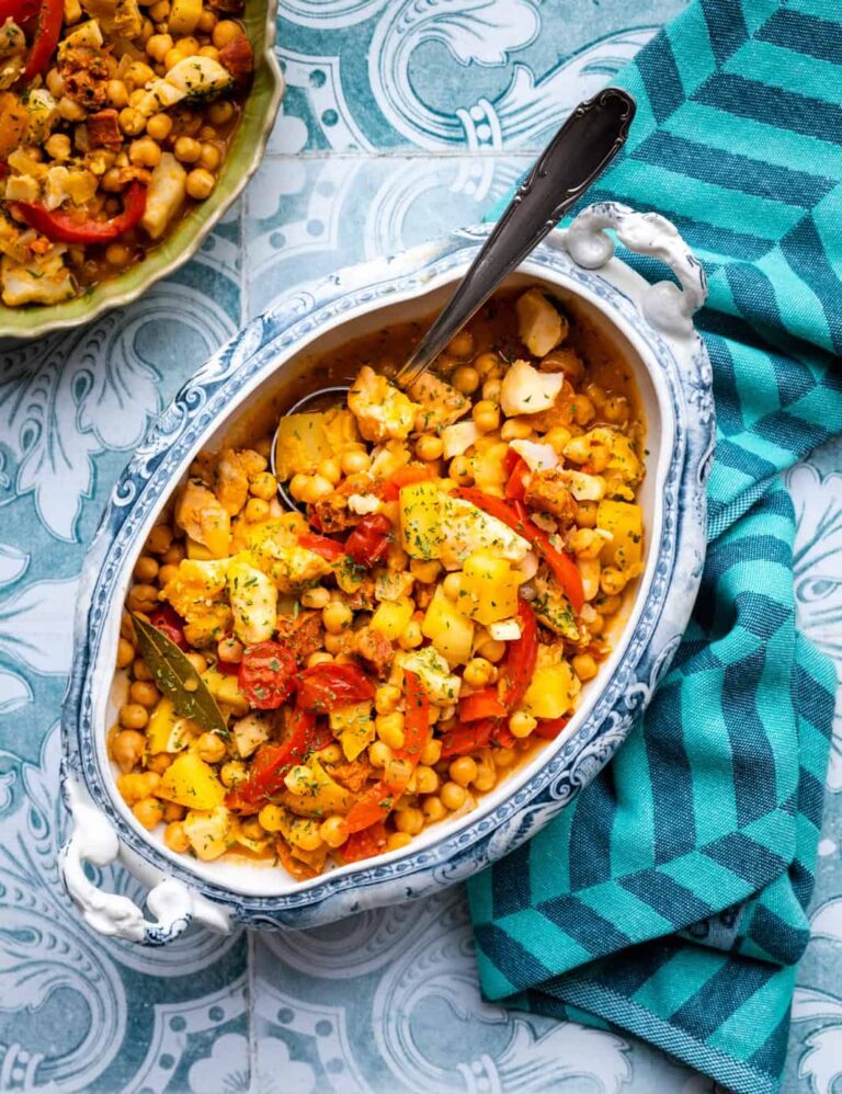 Cod and Chorizo Stew - Supergolden Bakes