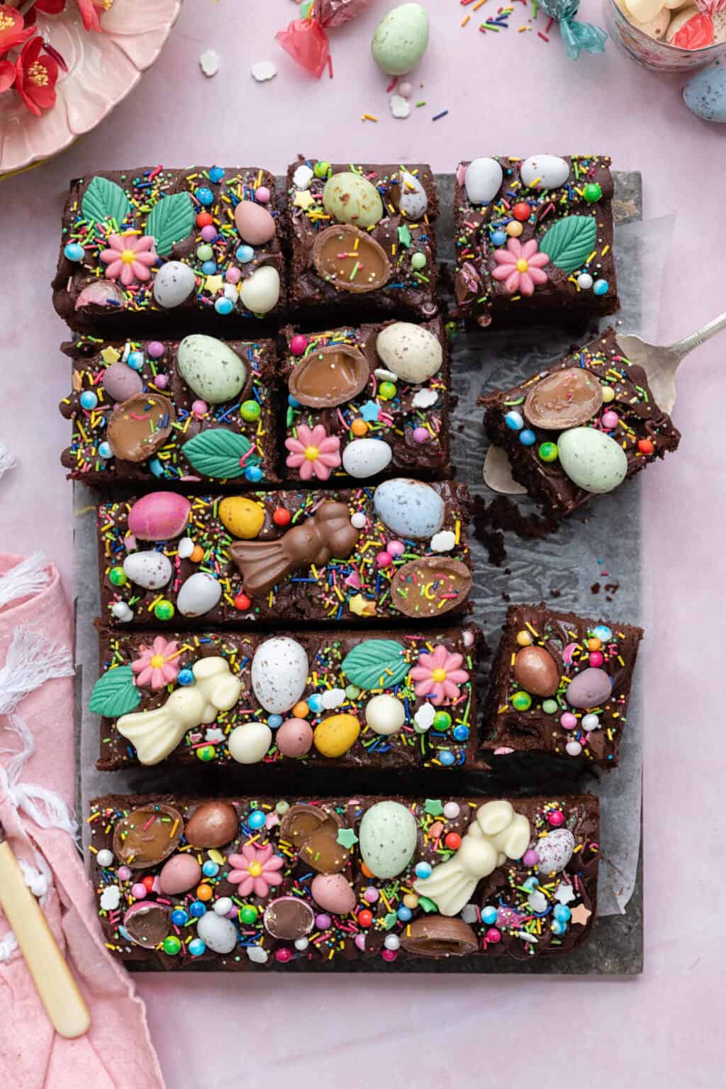 Easter Traybake Cake - Supergolden Bakes