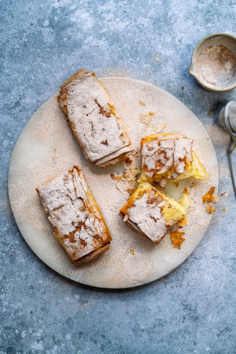 Bougatsa Recipe (Μπουγάτσα) - Greek Phyllo Custard Pie - Supergolden Bakes