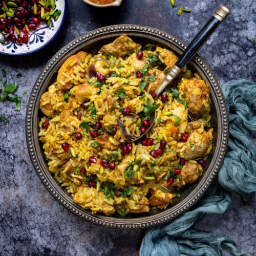 Slow Cooker Chicken Biryani - Supergolden Bakes