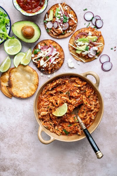 Chicken Tinga (Mexican Shredded Chipotle Chicken) - Supergolden Bakes