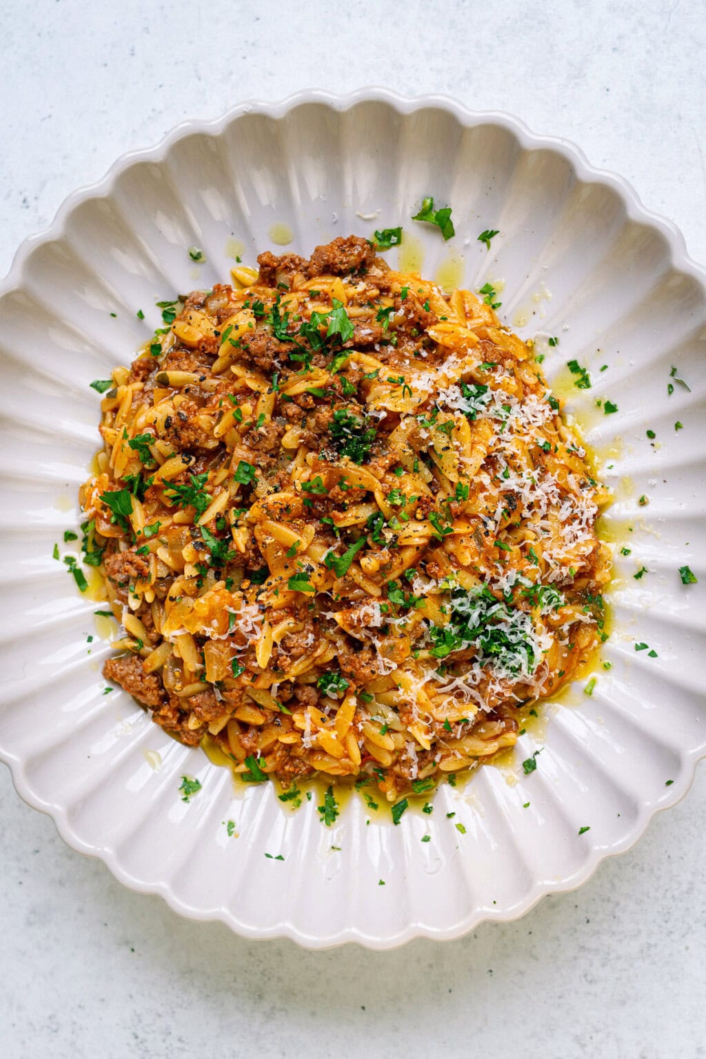 Ground Beef Orzo (Greek Manestra Recipe) - Supergolden Bakes