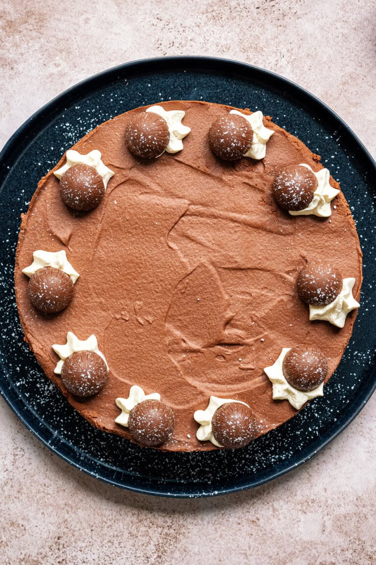 Mary Berry Chocolate Truffle Tart (No Bake) - Supergolden Bakes