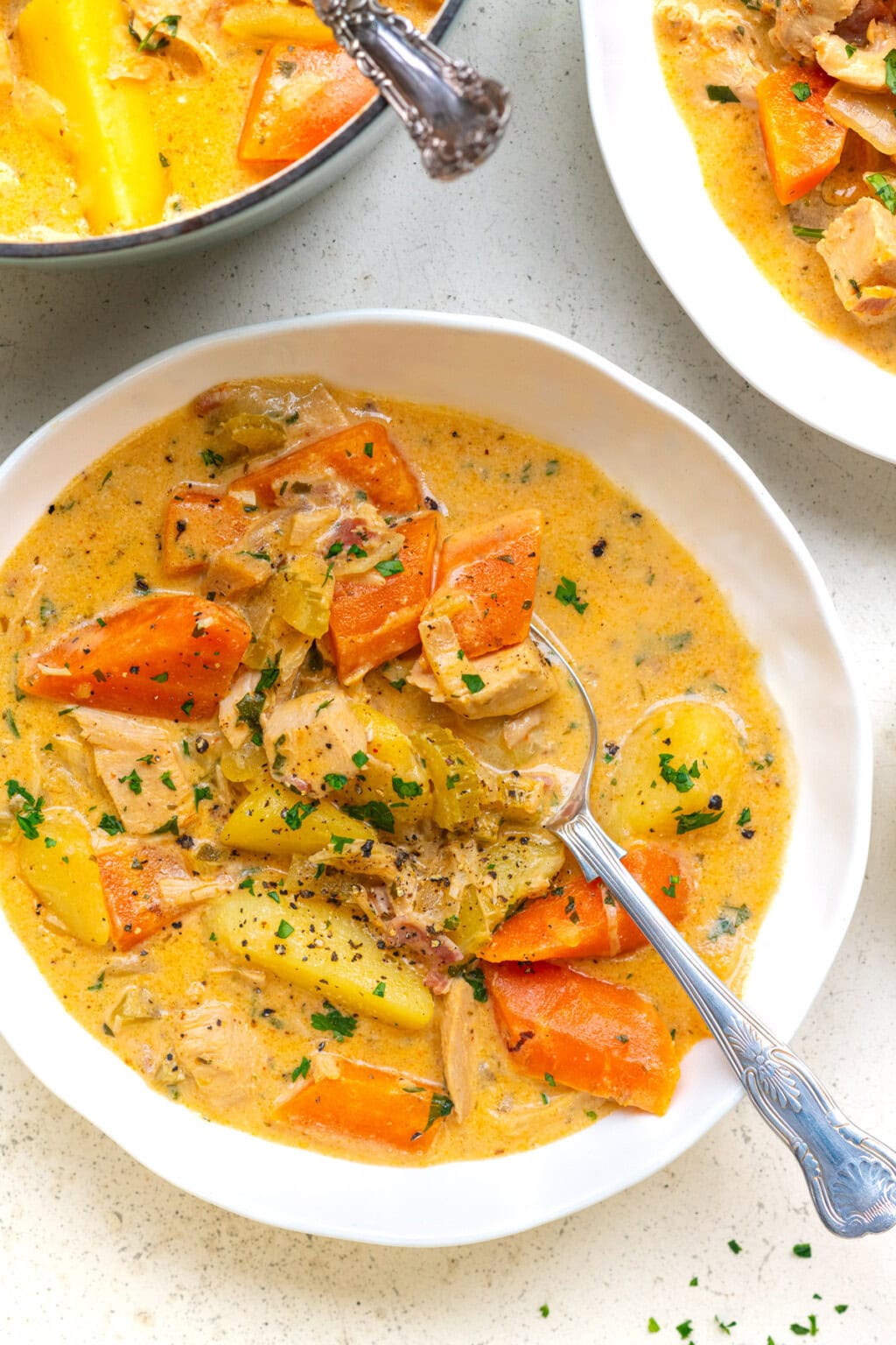Cozy Leftover Turkey Stew - Supergolden Bakes