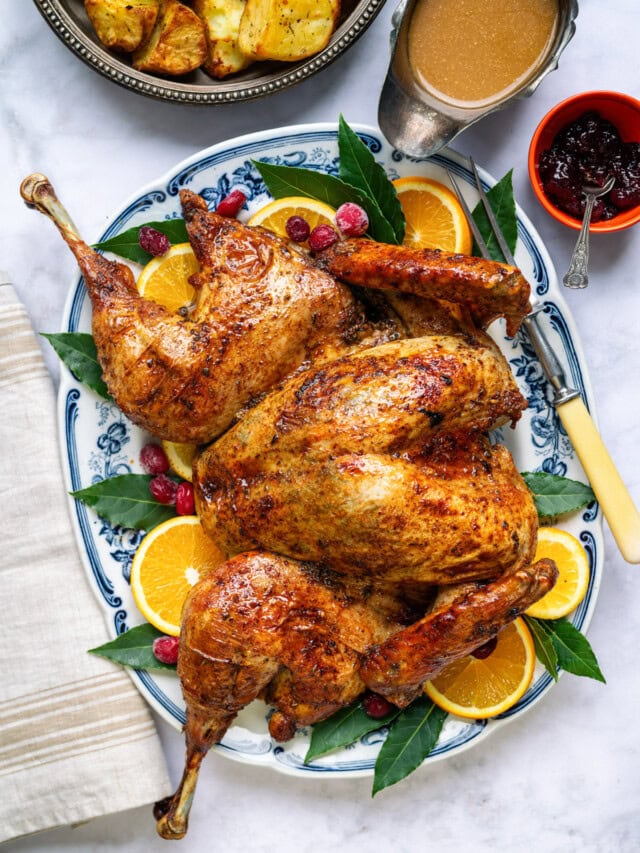 Easy Roasted Turkey Legs - Supergolden Bakes