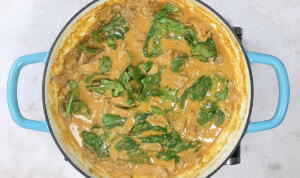 Leftover turkey Korma curry