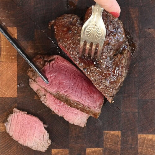 Air Fryer Filet Mignon (Fillet Steak) - Supergolden Bakes