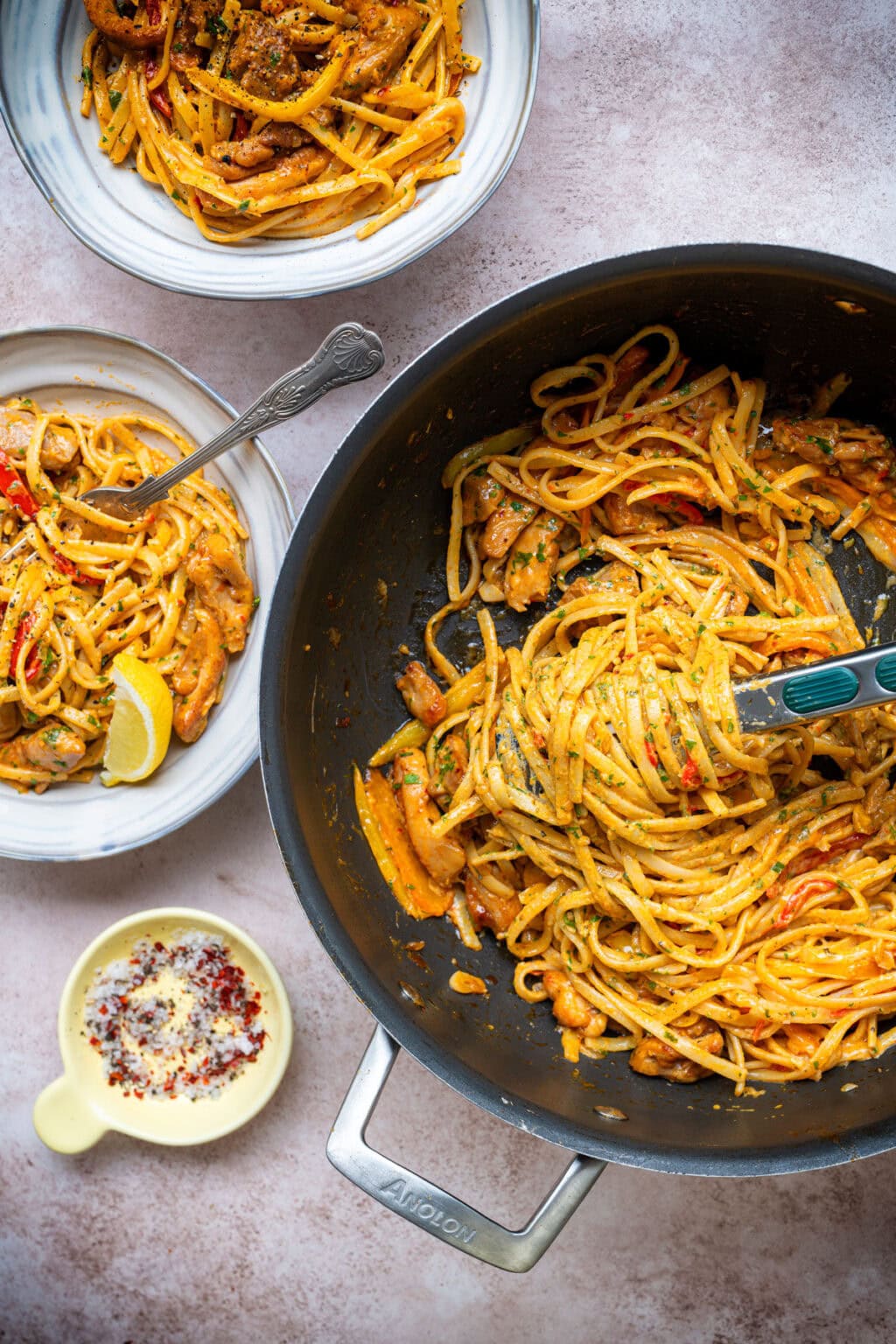 Cowboy Butter Chicken Pasta - Supergolden Bakes