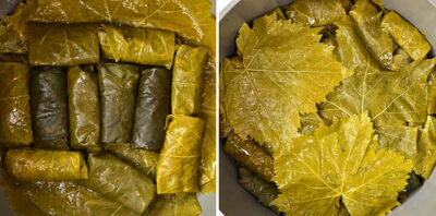 Dolmades – Greek Stuffed Vine Leaves - Supergolden Bakes