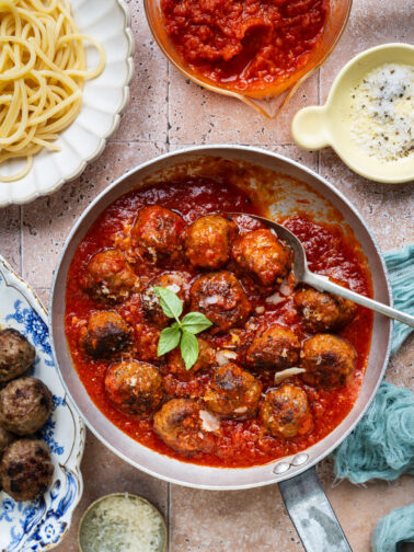 Italian Meatballs Recipe - Supergolden Bakes