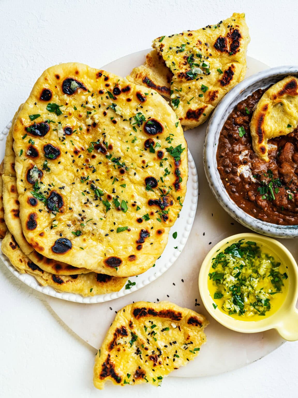 Garlic Naan (Fluffy, Chewy and Foolproof!) - Supergolden Bakes