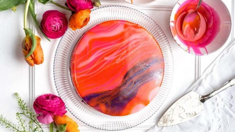 Mirror Glaze Cake - Supergolden Bakes