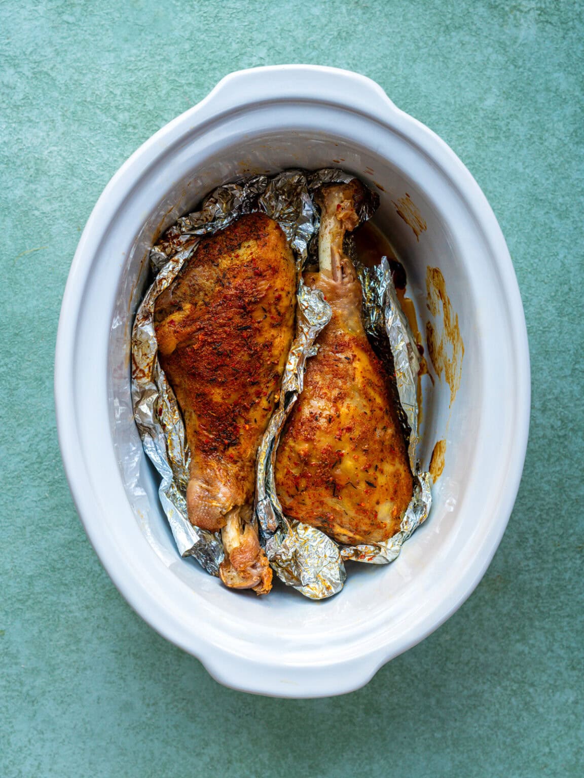 Slow Cooker Turkey Legs - Supergolden Bakes