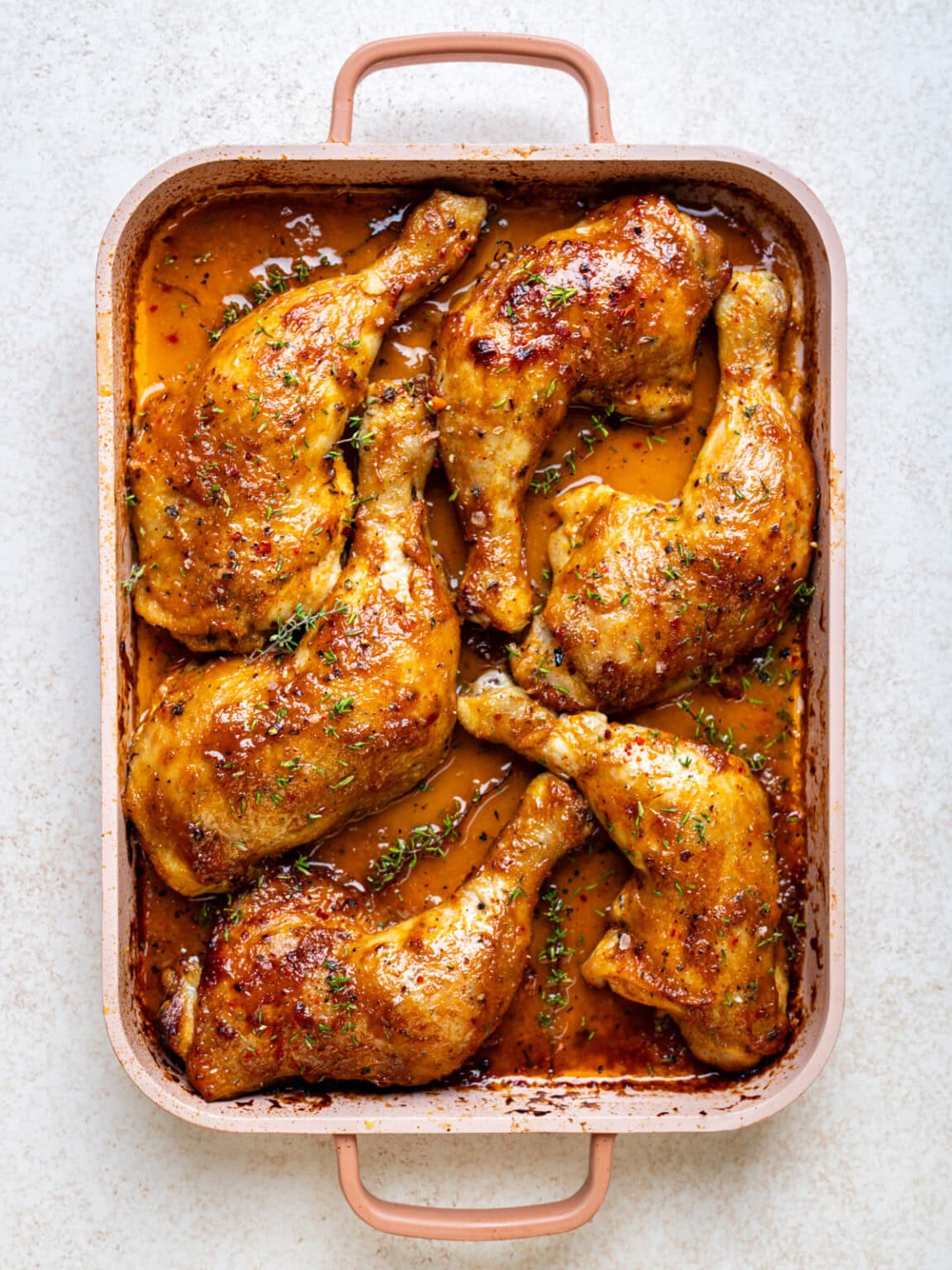 Baked Chicken Leg Quarters (Chicken Marylands) - Supergolden Bakes