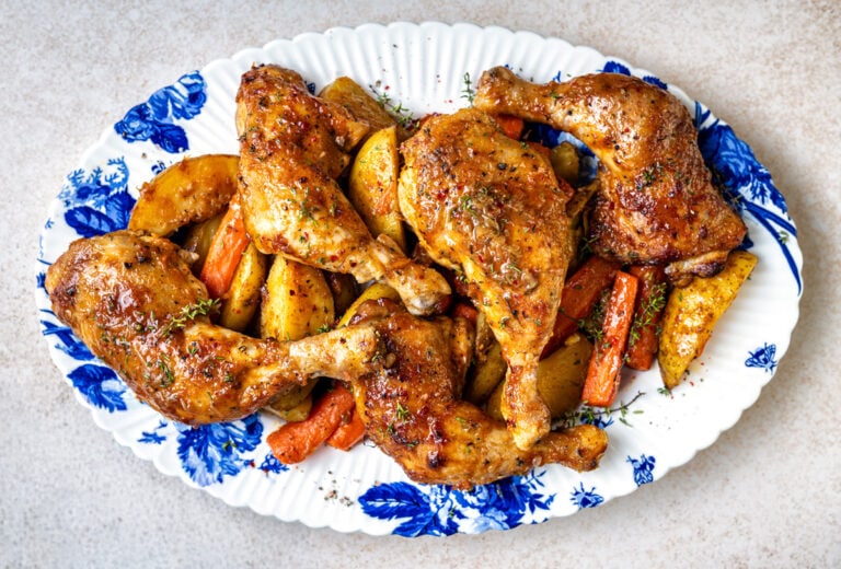 Baked Chicken Leg Quarters (Chicken Marylands) - Supergolden Bakes